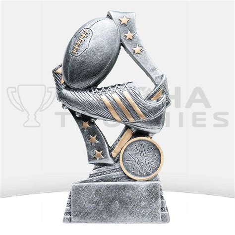 Flag Aussie Rules Theme Trophy 135mm Alpha Trophies