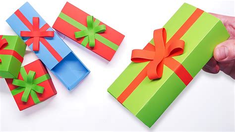 🎁 크리스마스 선물상자 색종이접기🎁 2 Youtube