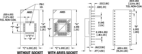 PLCC To DIP Adapter Series 652000 And 653000
