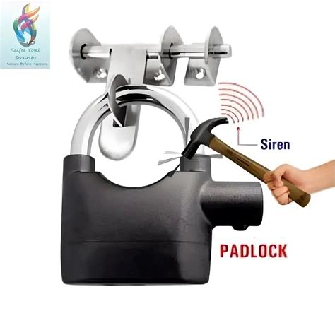 Door Padlock Motion Sensor Security Siren Alarm Lock Wittymart
