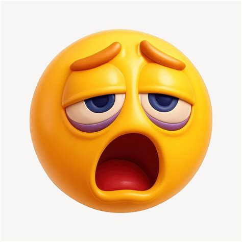Tired Emoji Face Illustration Free Photo Illustration Rawpixel