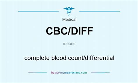 What Does CBC DIFF Mean Definition Of CBC DIFF CBC DIFF Stands For Complete Blood Count