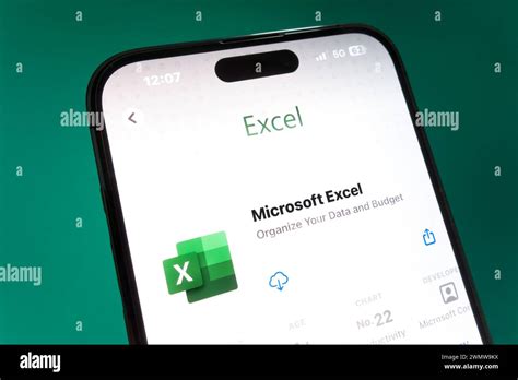 Nanning China Feb 26 2024 Microsoft Excel App On A Smartphone Microsoft Excel Is A
