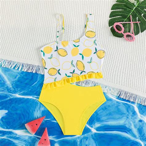 Plus Size Bathing Suits One Piece Girls Swimsuit 2 Piece Ribbed Solid