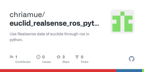 Github Chriamueeuclidrealsenserospython Use Realsense Data Of Euclide Through Ros In Python