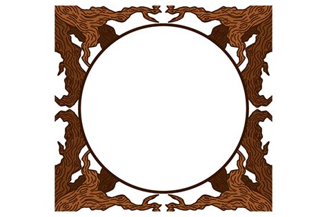 Tree Trunk Ornament Frame Border For Decoration Nature Theme 41503986 Vector Art At Vecteezy