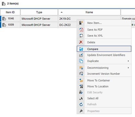 Compare Dhcp Configuration Settings Of Two Servers