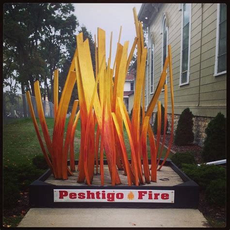 Fire Memorial Peshtigo Wisc Peshtigo Burned And