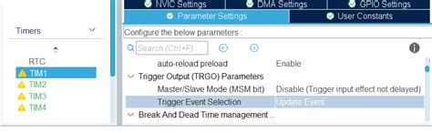 Injected Adc On Pwm Timer Timer1 Stmicroelectronics Community
