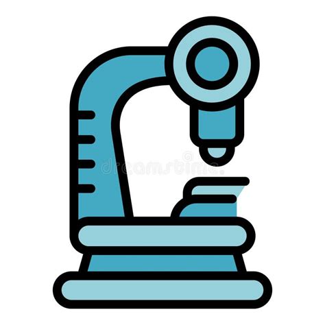 Contraception Microscope Icon Vector Flat Stock Vector Illustration