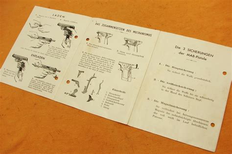 Mab Model D Manual Genuine Militaria