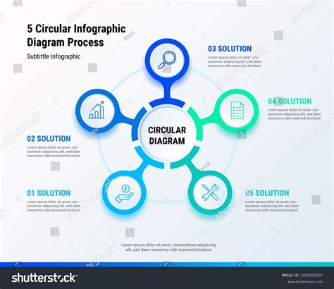 5 Circular Infographic Diagram Process Flowchart Stock Illustration 2285832037 Shutterstock