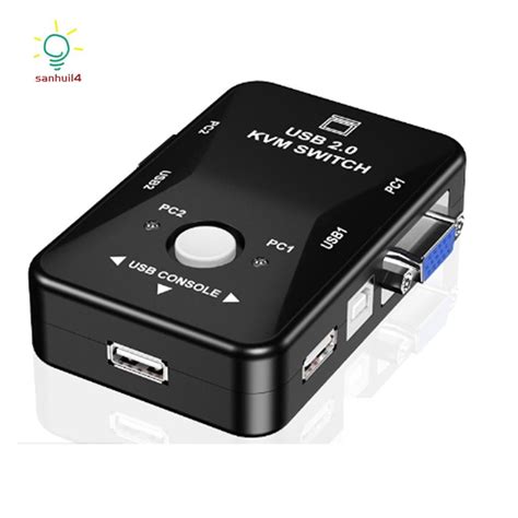 Usb 2 0 Kvm Mouse Switcher Keyboard Vga Splitter Box Sharing Switch Usb Kvm Switch 2 Port Vga