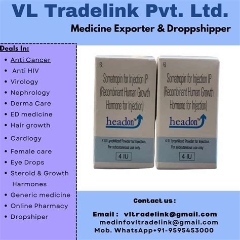 Headon 4 Iu Somatotropin Injection At Rs 1093 00 Box Hgh Injection In Nagpur Id