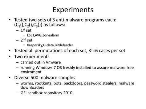 Ppt Analyzing Malware Detection Efficiency With Multiple Anti Malware