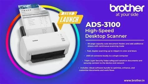 Brother ADS 3100 High Speed Desktop Scanner At Rs 29500 New Items In Chennai ID 2851264354691