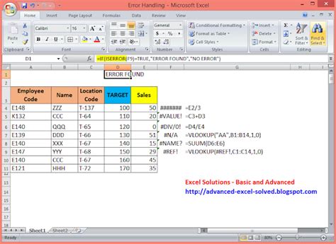 n a value div 0 name ref num null error messages in microsoft excel error handling