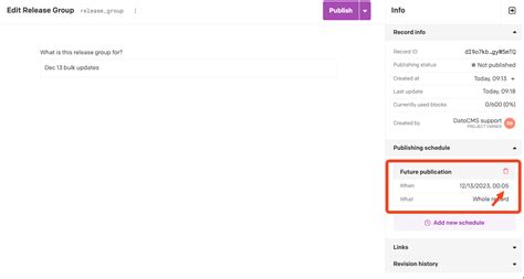 Bulk Scheduled Publishing In Dato Cms 🆘 Support Datocms Community