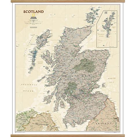 Scotland Executive Wall Map Geographica
