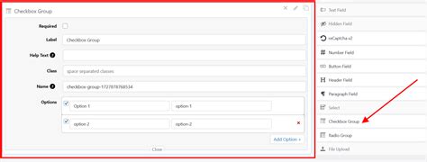 Checkbox Group Wp Front User Submit