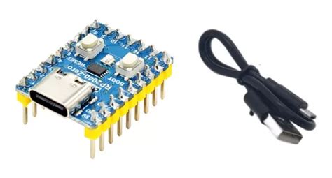 Placa Raspberry Pi Pico Rp2040 Zero Cabo Usb Nfe Parcelamento Sem Juros