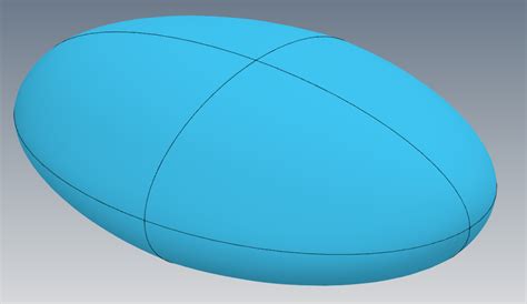Creating Tri Axial Ellipsoid Using Loft Command Problem With Intersection The Ellipses In 3d