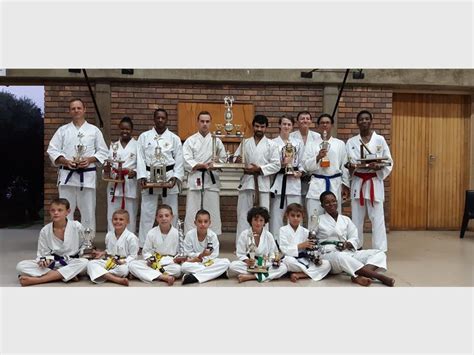 dan triangle karatekas receive awards benoni city times