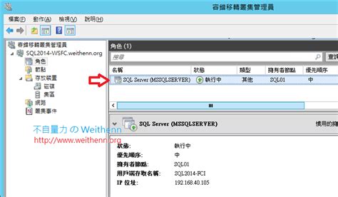 Sql Server 2014 Sp1 Fci 實作筆記 ~ 不自量力 の Weithenn