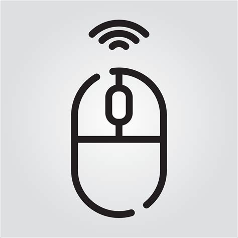 Isolated Wireless Mouse Computer Component Outline Eps 10 Graphic 7969019 Vector Art At Vecteezy