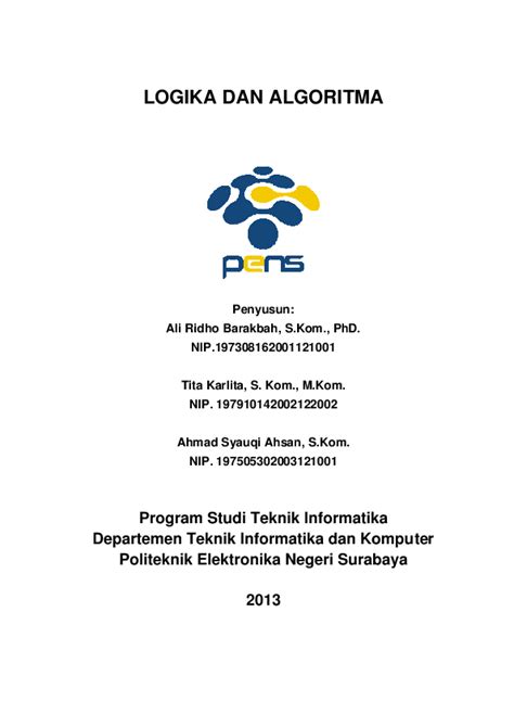 Pdf Buku Logika Algoritma
