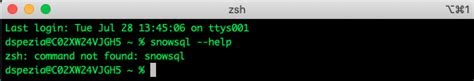 Snowflake Command Not Found Snowsql Big Data Dave