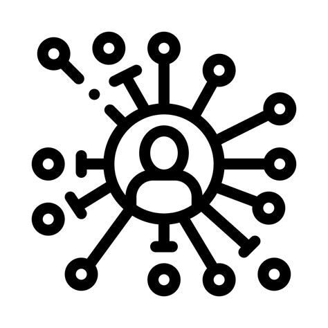 Network Icon Vector Outline Illustration 17430488 Vector Art At Vecteezy