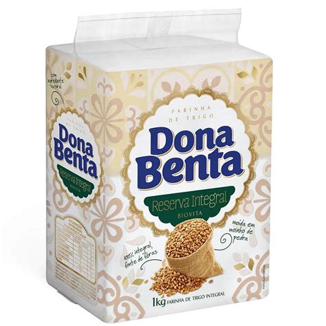 Farinha Trigo Dona Benta 1kg Integral Lavagnoli