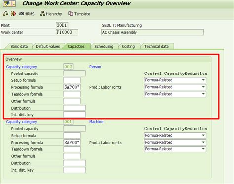 Solved How To Delete Capacity In Work Center Sap Community