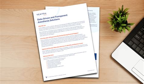 Brochure Anesthesia Solutions Ventra Health