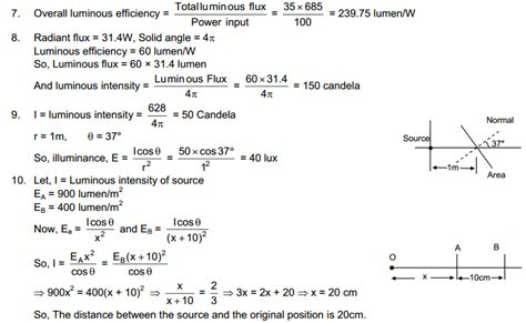 Photometry HC Verma Concepts Of Physics Solutions Imperial Study