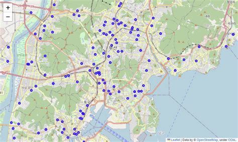 03 지도에 여러 좌표 표시 비즈니스 데이터 분석 With Python
