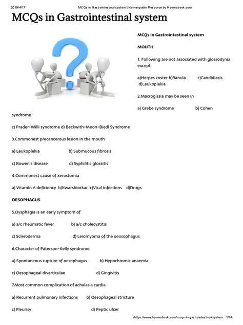 Git Mcqs Dr Download Free Pdf Rtt Diseases And Disorders