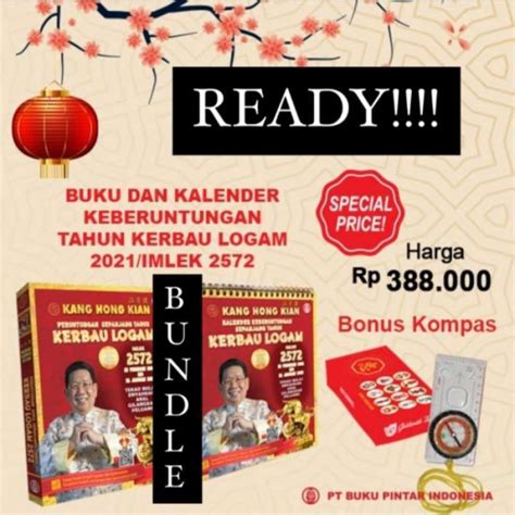 Promo Buku And Kalender Hongshui Kang Hong Kian Tahun Kerbau Logam 2572