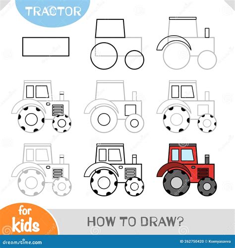 Tractor Drawing Tutorial At Gabriel Faulkner Blog