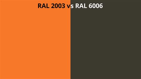 Ral 2003 Vs 6006 Ral Colour Chart Uk