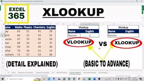 xlookup basic to advance detailed explained excel 365 xlookup