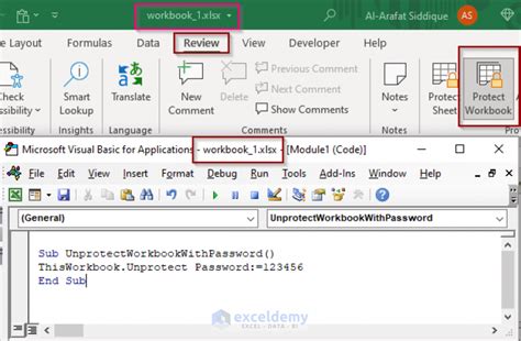 Excel Vba Unprotect Workbook With Password 7 Practical Examples