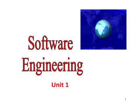 Software Engineer This Is Our Lecture Notes Unit Why Software