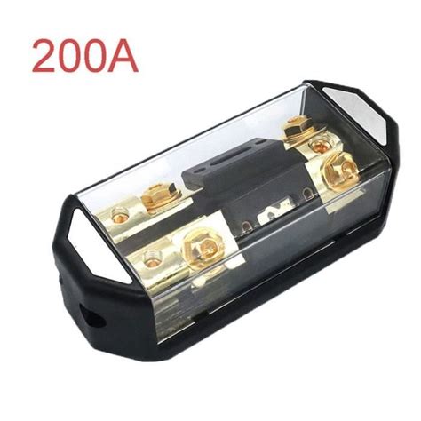 Fusible Voiture Boîte à Fusibles De Siège 1 En 2 Sortie Audio De Voiture Avec 100a 150a 200a