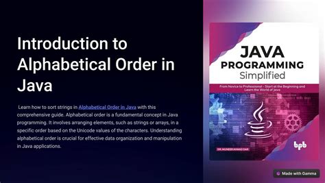 Alphabetical Order In Java How To Sort Arrays And Lists By Rahul Issuu