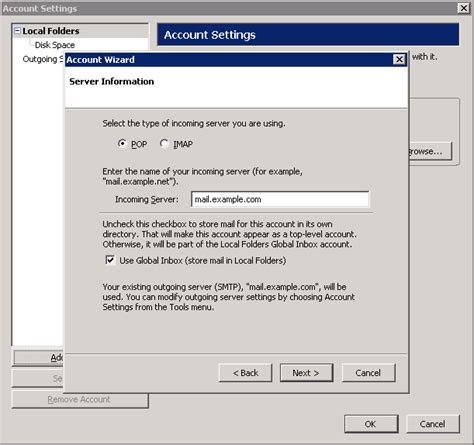 axigen mail server how to configure mozilla thunderbird to work with