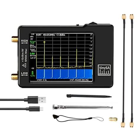2 8 Inch Touch Screen Spectrum Analyzer For 0 1mhz 350mhz And Uhf Input For 240mhz 960mhz