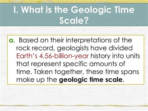 The Geological Time Scale Ppt