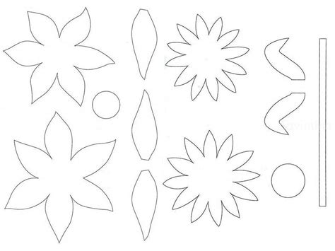 Цветные цветы для аппликации шаблоны для вырезания